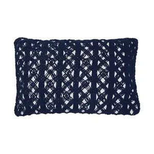 C&F HOME Clyde Handcrafted Accent Pillow - Dark Blue