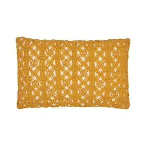 C&F HOME Clyde Handcrafted Accent Pillow - Yellow