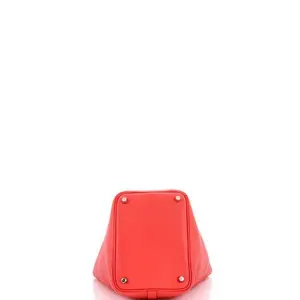 Hermès Picotin Lock Bag Clemence Pm - Red