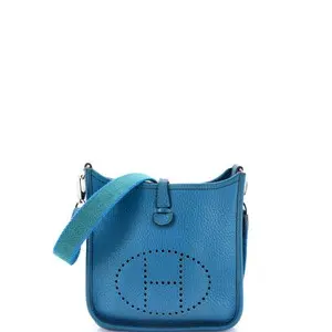 Hermès Evelyne Bag Gen Iii Clemence Tpm - Blue