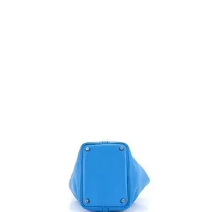 Hermès Picotin Lock Bag Clemence Pm - Blue