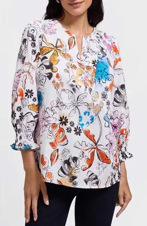 Foxcroft Floral Tops