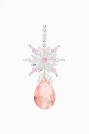 Ulla Johnson Lobmeyr Crystal Ornament - Pink Crystal
