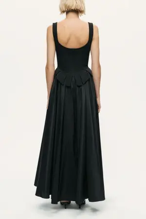 NOCTURNE Laced Corset Maxi Dress