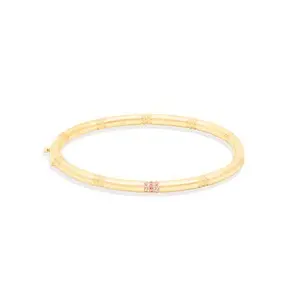 CAMPBELL + CHARLOTTE Crew Diamond Bangle Bracelet - Sapphire- Gold