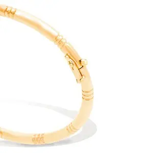 CAMPBELL + CHARLOTTE Crew Diamond Bangle Bracelet - Sapphire- Gold