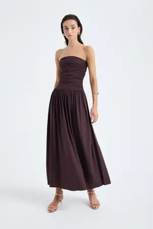 MONLICIA Aluna Strapless Stretch Maxi Dress
