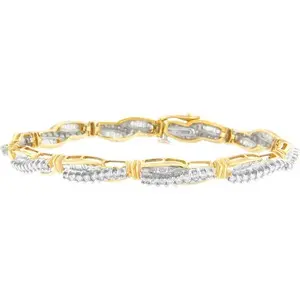 HAUS OF BRILLIANCE 14k Gold Diamond Bracelet - Yellow