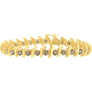 HAUS OF BRILLIANCE 14k Gold 6.00 Diamond Bracelet - Yellow