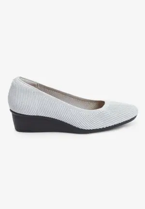 COMFORTVIEW The Rowen Slip-on Pump - Silver Metallic