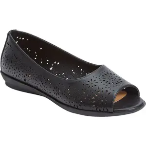 COMFORTVIEW Korrina Slip-on Flat - Black