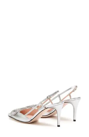 Valentino Garavani Crystal Vlogo Slingback Pumps