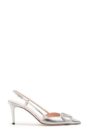 Valentino Garavani Crystal Vlogo Slingback Pumps