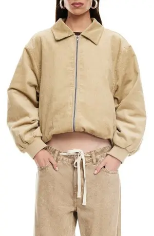 Women's Cropped Corduroy Jackets