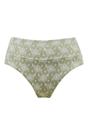SWIM SYSTEMS Laura Fold Over Bikini Bottom - Cactus Flower