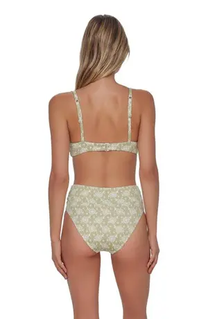 SWIM SYSTEMS Laura Fold Over Bikini Bottom - Cactus Flower
