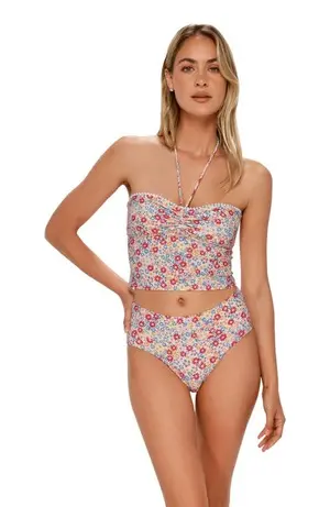 SWIM SYSTEMS Laura Fold Over Bikini Bottom - Prairie Petals
