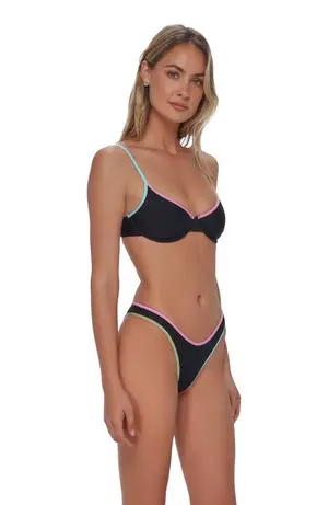SWIM SYSTEMS Dani Scoop Bikini Bottom - Black
