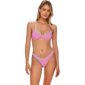 SWIM SYSTEMS Dani Scoop Bikini Bottom - Cotton Candy Scrunch