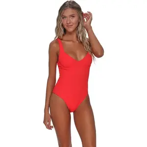 PACIFICA BY SUNSETS Mazzy One-piece Swimsuit - Red Hot Rib