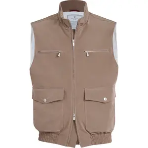Brunello Cucinelli Button Detailed Vests For Men