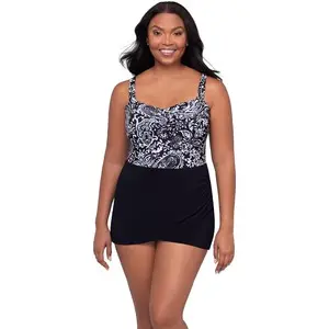 TRIMSHAPER Sweetheart Neckline Swimdress - Boho Classic