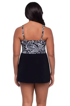 TRIMSHAPER Sweetheart Neckline Swimdress - Boho Classic