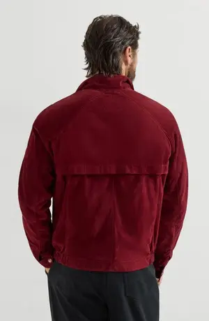Brunello Cucinelli Suede Zip-up Jacket - Cherry
