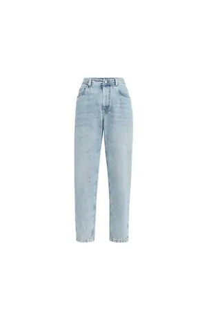 Brunello Cucinelli Baggy Tapered Trousers - Light Denim