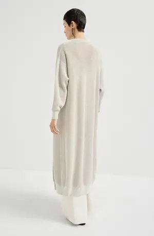 Brunello Cucinelli Sparkling Net Long Cardigan