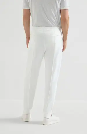 Brunello Cucinelli Trousers With Crête - Off-white