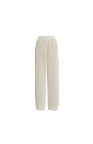 Brunello Cucinelli Sparkling Net Knit Trousers - Oat