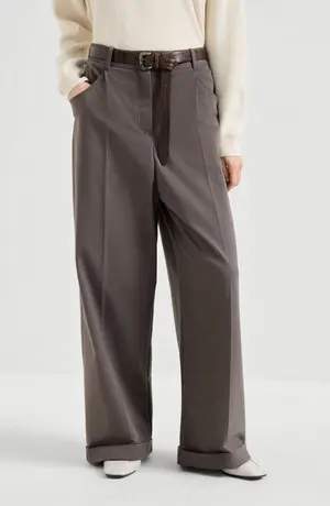 Brunello Cucinelli Wide Track Trousers
