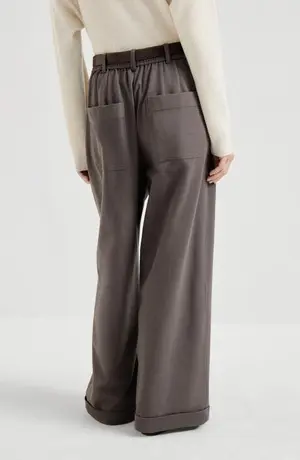 Brunello Cucinelli Wide Track Trousers