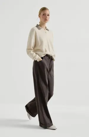 Brunello Cucinelli Wide Track Trousers