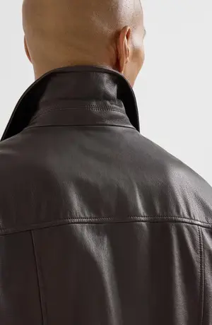 Brunello Cucinelli Nappa Leather Jacket - Chocolate