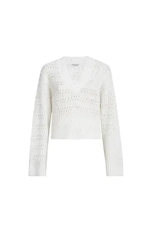 Women's White Knit Sweaters