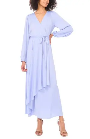 Long Sleeve Maxi Wrap Dresses