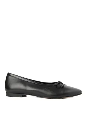 MENINA STEP Amelie Leather Ballet Flat - Black