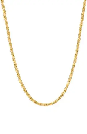 ATHRA LUXE Twisted Rope Chain Necklace - Gold