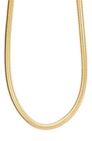 ATHRA LUXE Dolce Sole Mesh Necklace - Gold
