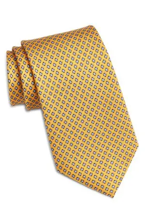 Nordstrom Floral Silk Neck Tie - Yellow