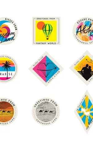 FPM MILANO Luggage Sticker Set - Pop