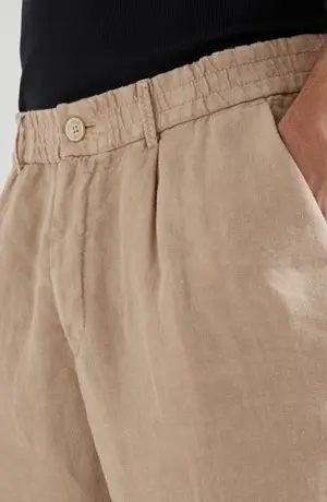 Brunello Cucinelli Linen Bermuda Shorts - Camel