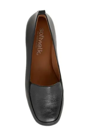 Softwalk Kingston Leather Loafer - Black