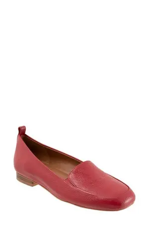 Softwalk Kingston Leather Loafer - Red