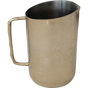 STORIED HOME Stainless Steel Pitcher - Brass