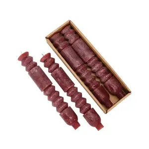 STORIED HOME Unscented Taper Candles In Box - Red