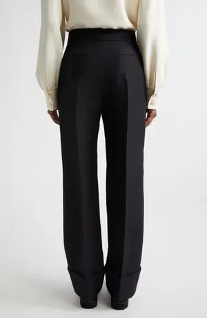 Valentino Garavani Crepe Couture Straight Leg Pants