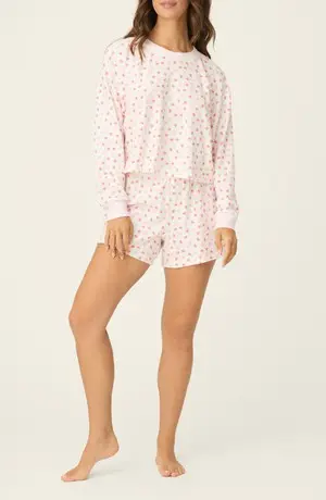 PJ Salvage Boyfriend Boxer Short Pajamas - Ivory